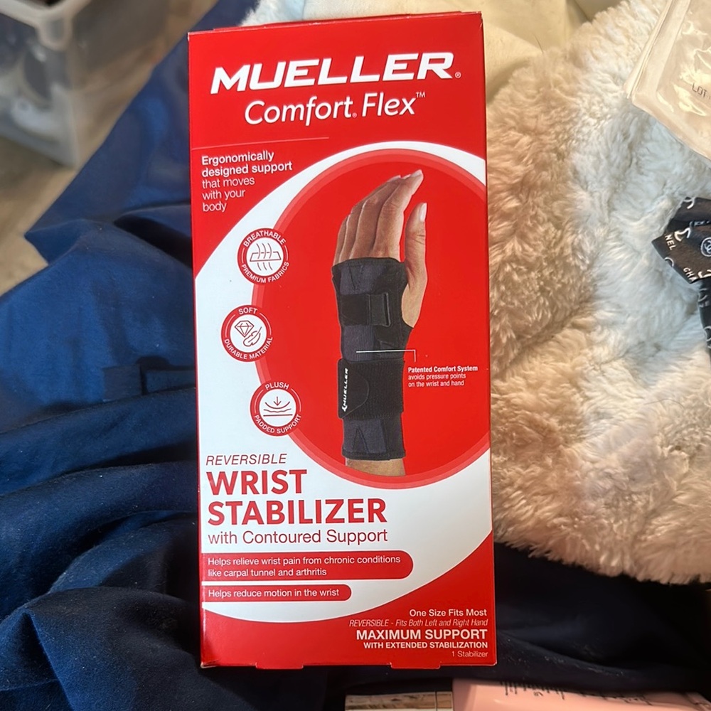 Black Comfort Flex Wrist Stabilizer - Gem